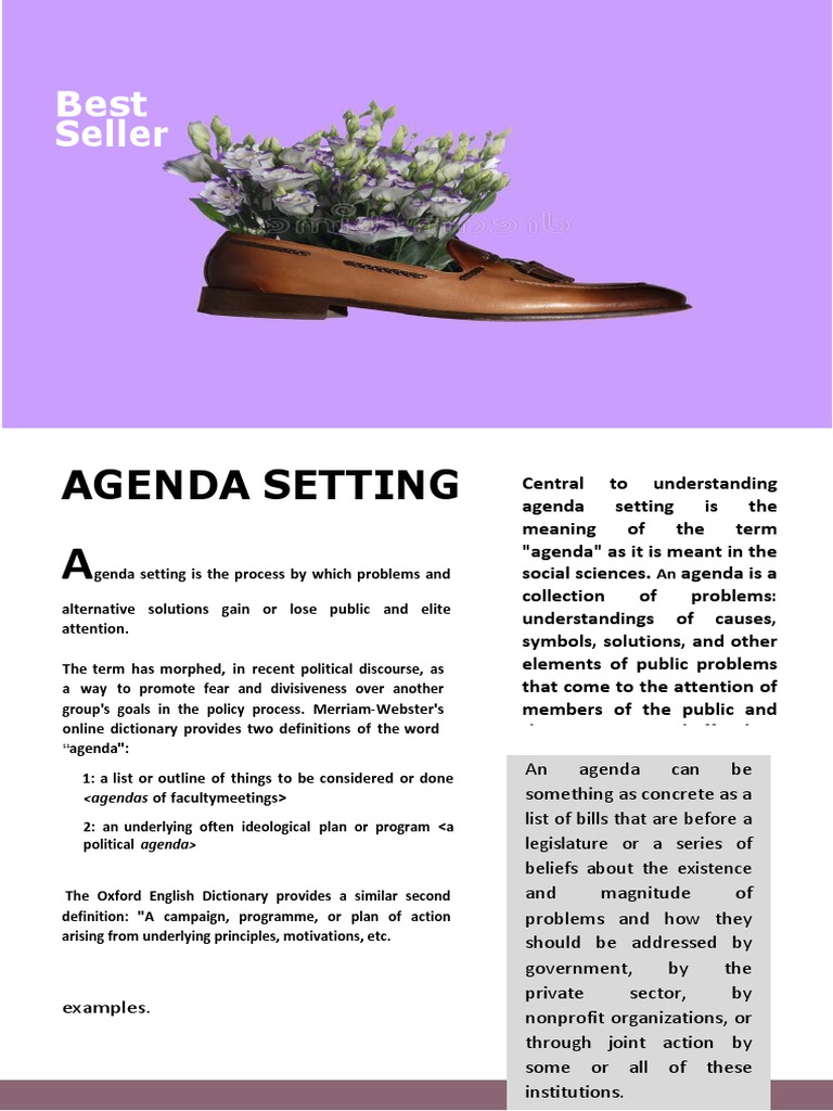 Agenda Setting, Power, and Interest Groups | PDF | Power (Social And ...