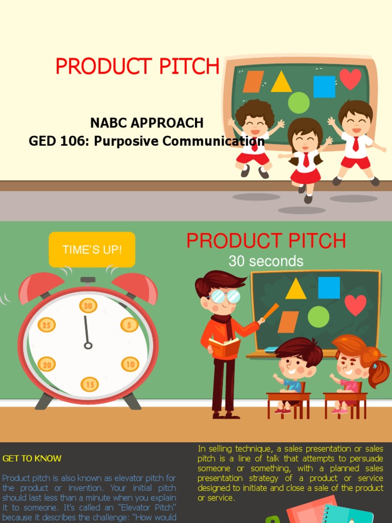 NABC Sample Pitch For GED 106 | PDF | Computing | Manufactured Goods