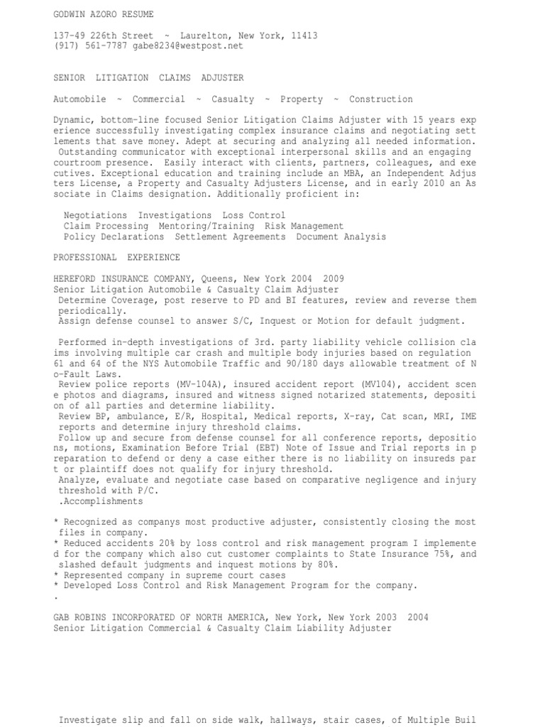 Insurance Claims | PDF | Negligence | Insurance