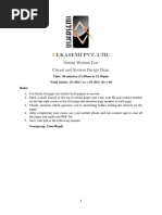 DESCO Question: Assistant Engineer | PDF | Transformer | Rectifier