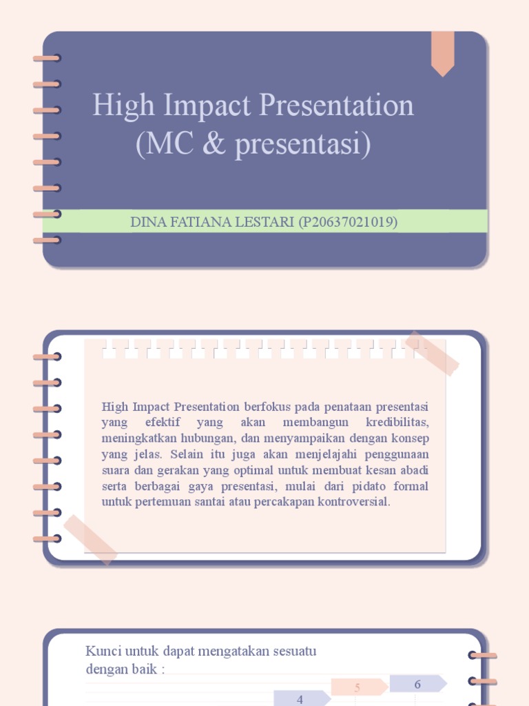 High Impact Presentation | PDF