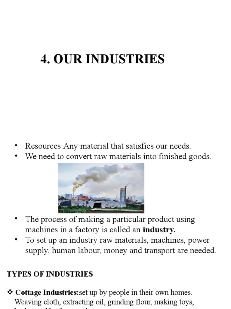Types of Industries Explained | PDF