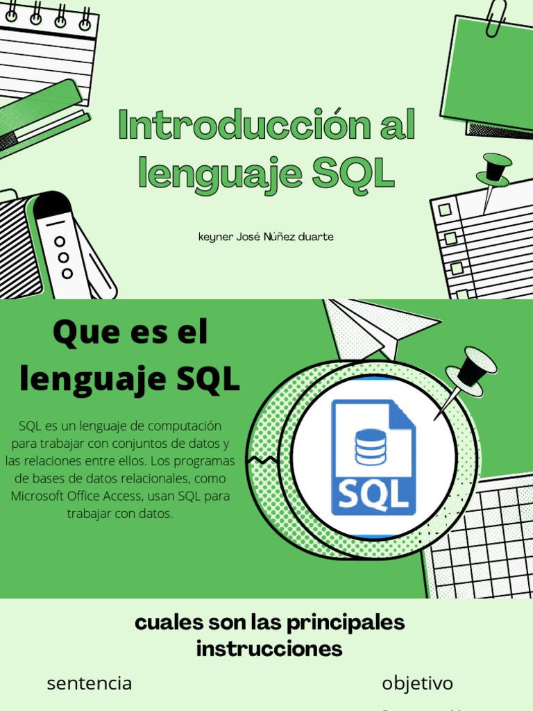 Introduccion Al Lenguaje SQL | PDF Introduccion Al Lenguaje SQL | PDF