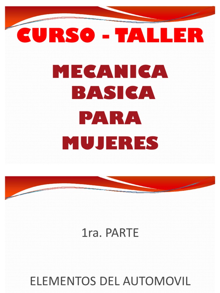 Curso Básico de Mecánica Automotriz | PDF | Vehículos | Tecnología de ...