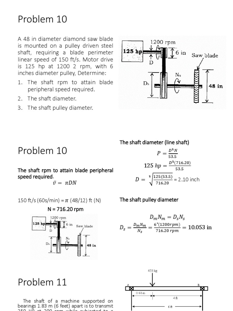Shaft Design Problem 10 - 12 | PDF | Bending | Stress (Mechanics)