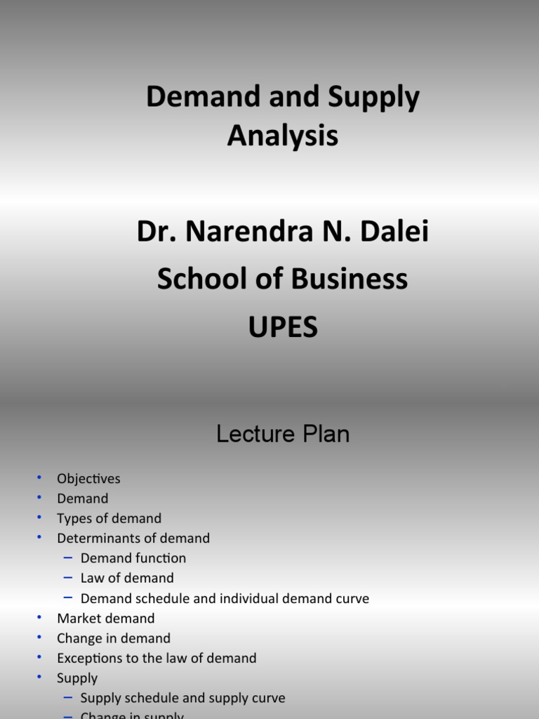 Chapter - 3 - Demand and Supply Analysis | PDF | Supply And Demand | Demand
