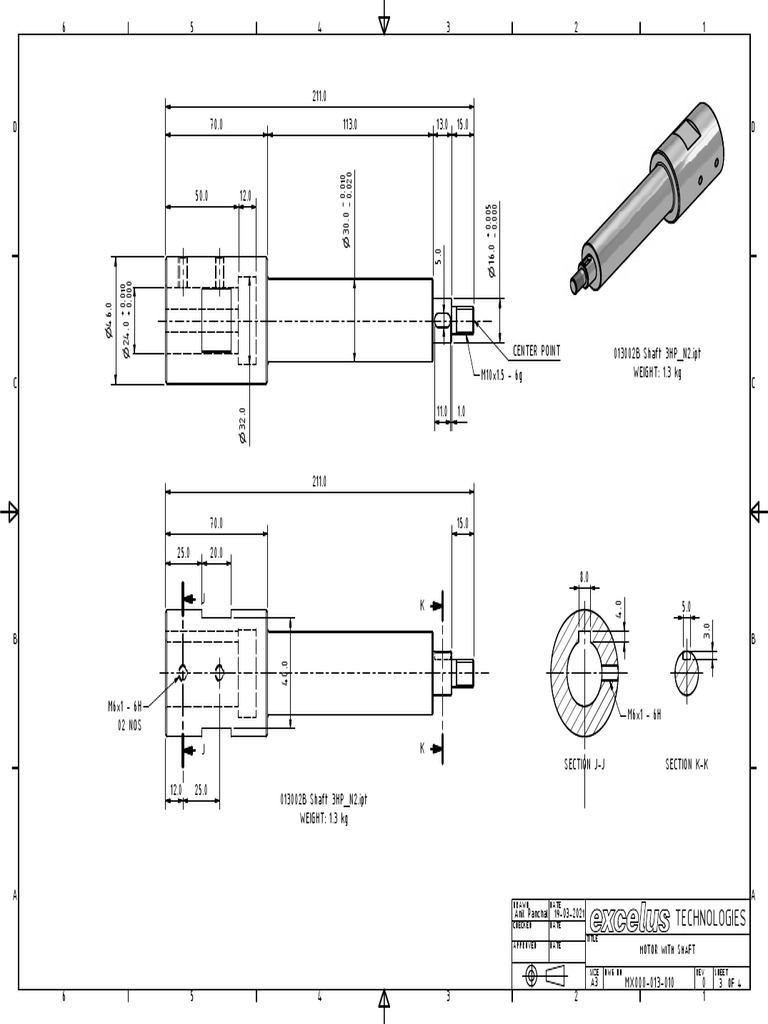 Engineering Shaft Design Specs | PDF