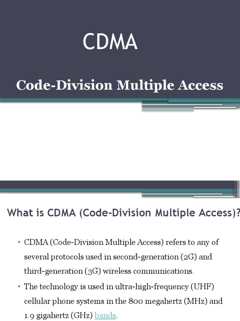 Code-Division Multiple Access | PDF