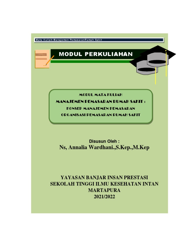 Modul Manajemen Pemasaran RS | PDF | Pengelolaan Keuangan & Uang