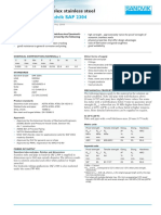 Sandvik SAF 2205 Datasheet Overview | PDF | Stainless Steel | Corrosion
