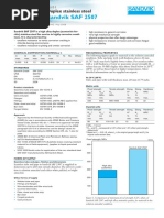 Sandvik SAF 2205 Duplex Stainless Steel | PDF | Stainless Steel | Corrosion