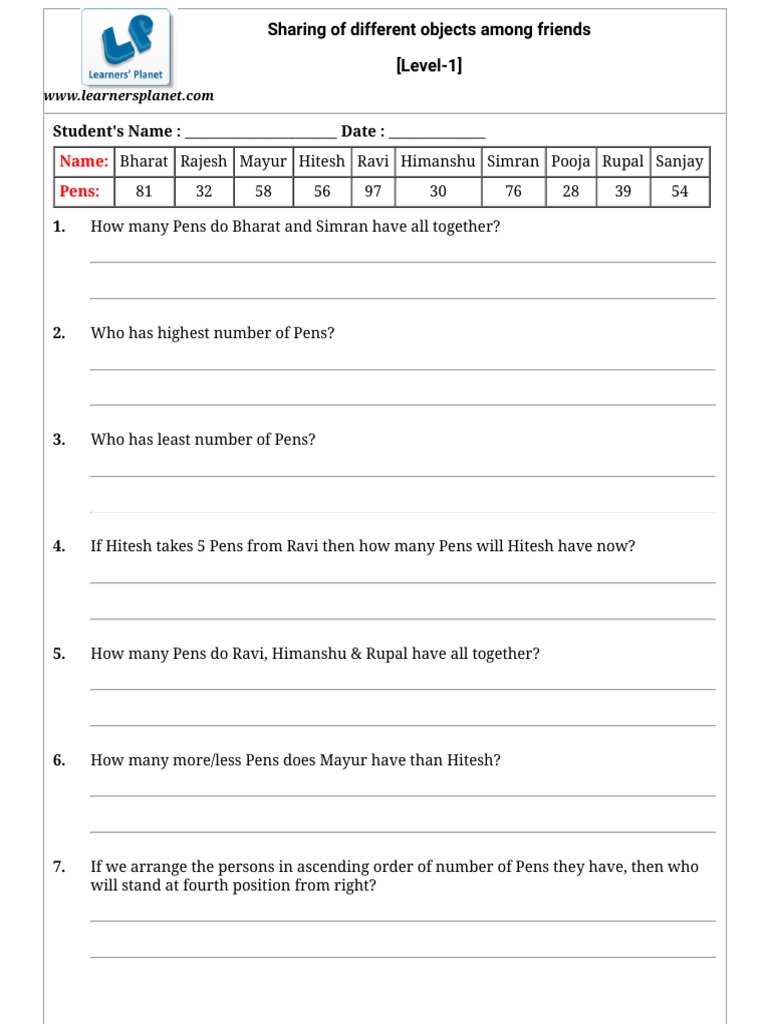 Class 2 Data Handling 2 | PDF