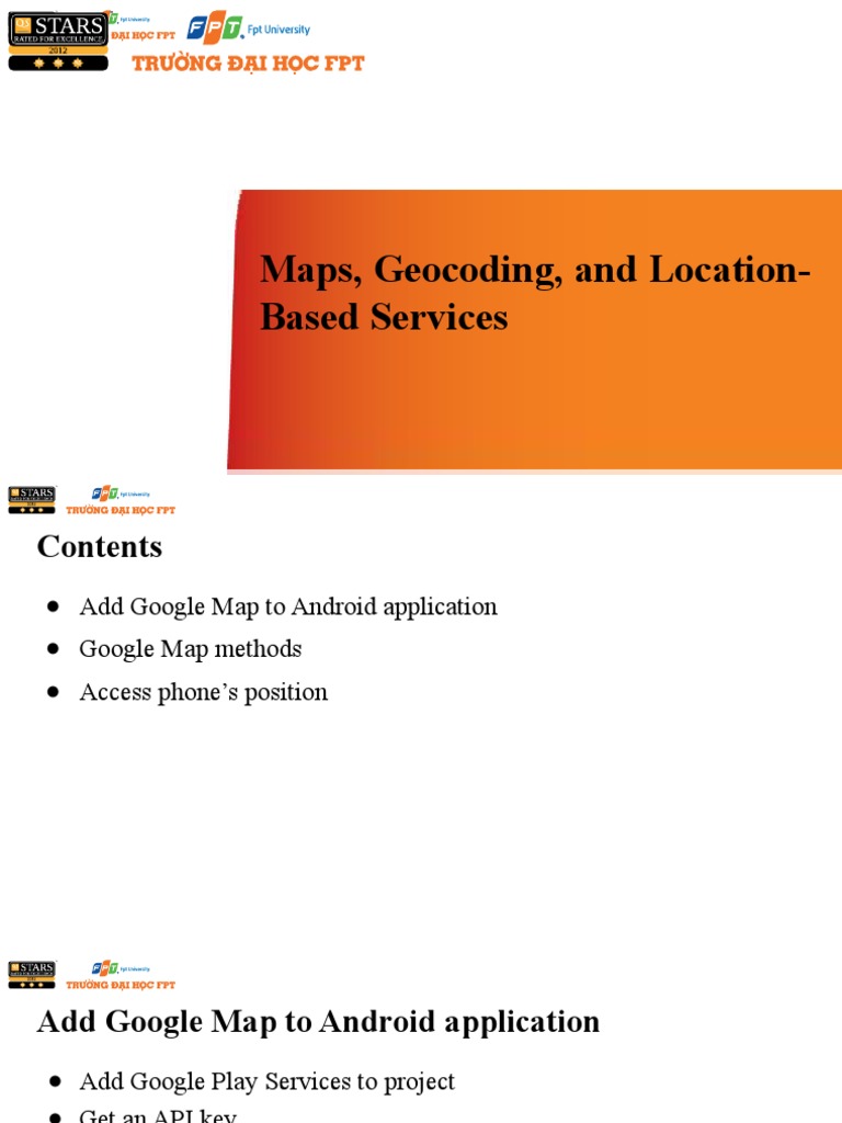 Maps, Geocoding, and Location-Based Services | PDF | Android (Operating System) | Information ...