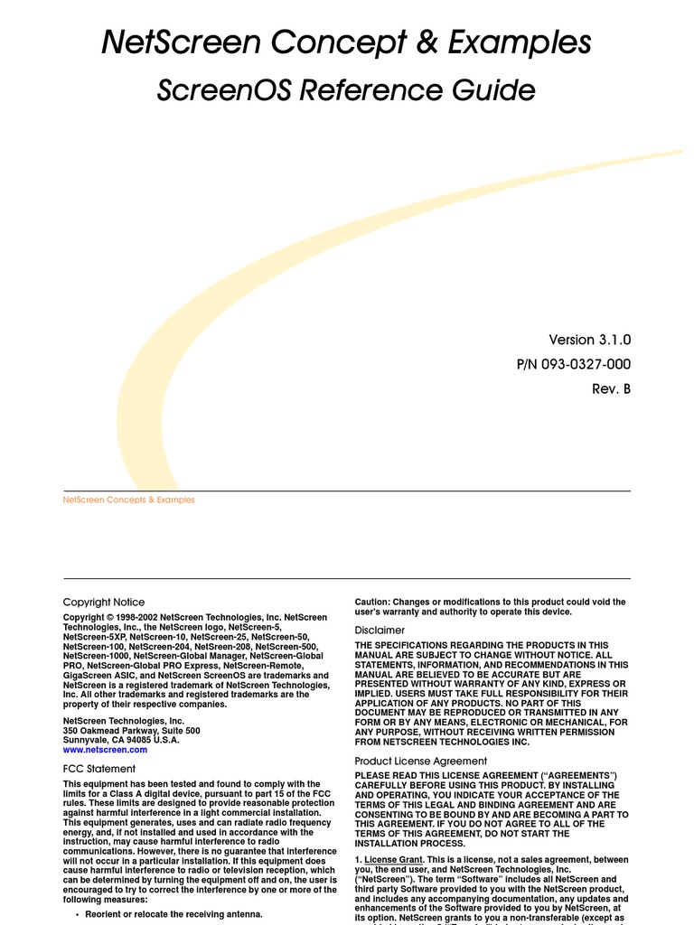 Netscreen Ce VPN | PDF | License | Radio