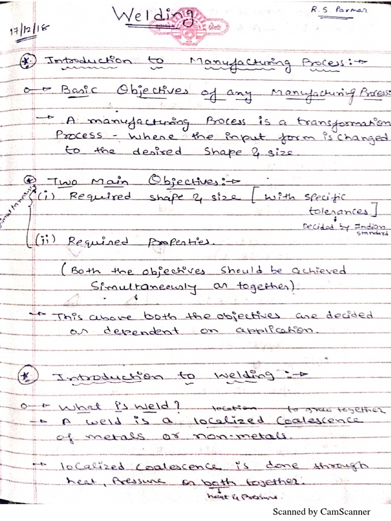 Welding Notebook | PDF