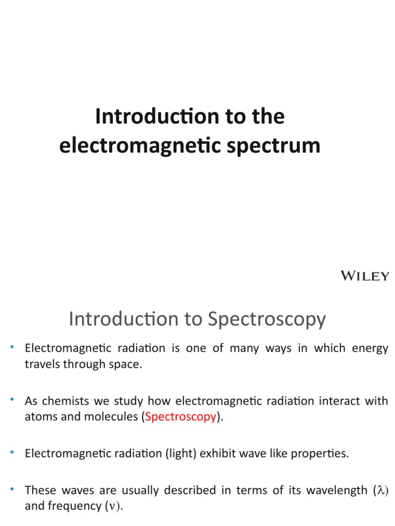 Electromagnetic Spectrum - Lecture 1 | PDF | Electromagnetic Spectrum ...