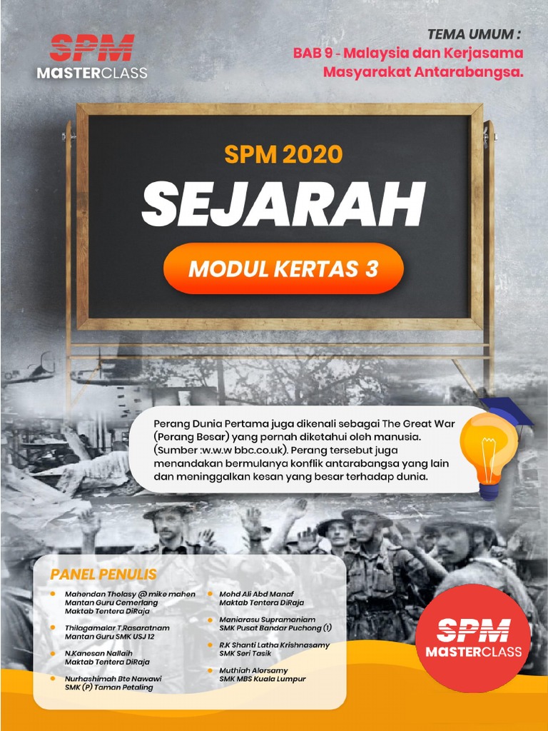 SPM Masterclass - Sejarah Kertas 3 Notes Final | PDF