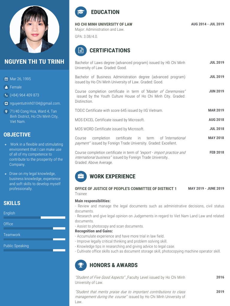 Nguyen Thi Tu Trinh: Education | PDF | Ho Chi Minh | Vietnam