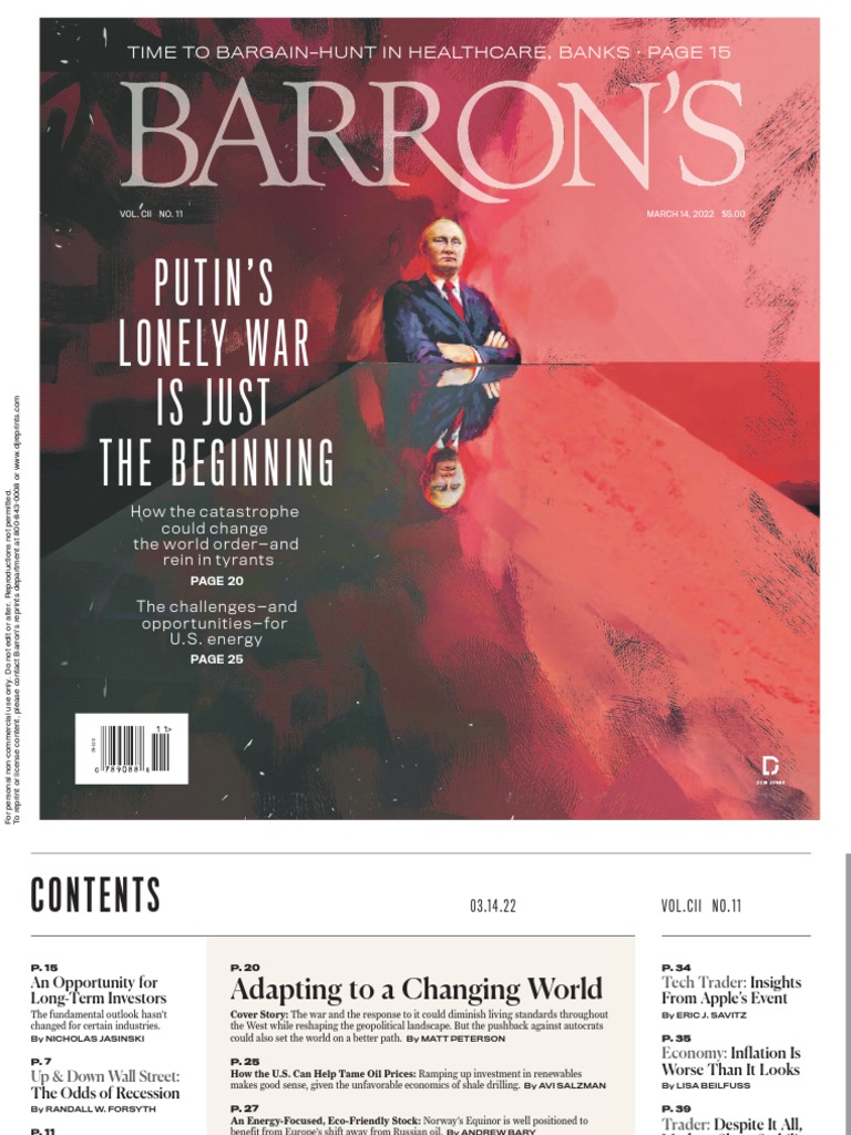 Barrons 14-03-22 | PDF | Stock Market Index | Exchange Traded Fund
