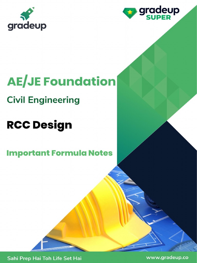 RCC Formula Notes 1 17 | Download Free PDF | Strength Of Materials ...