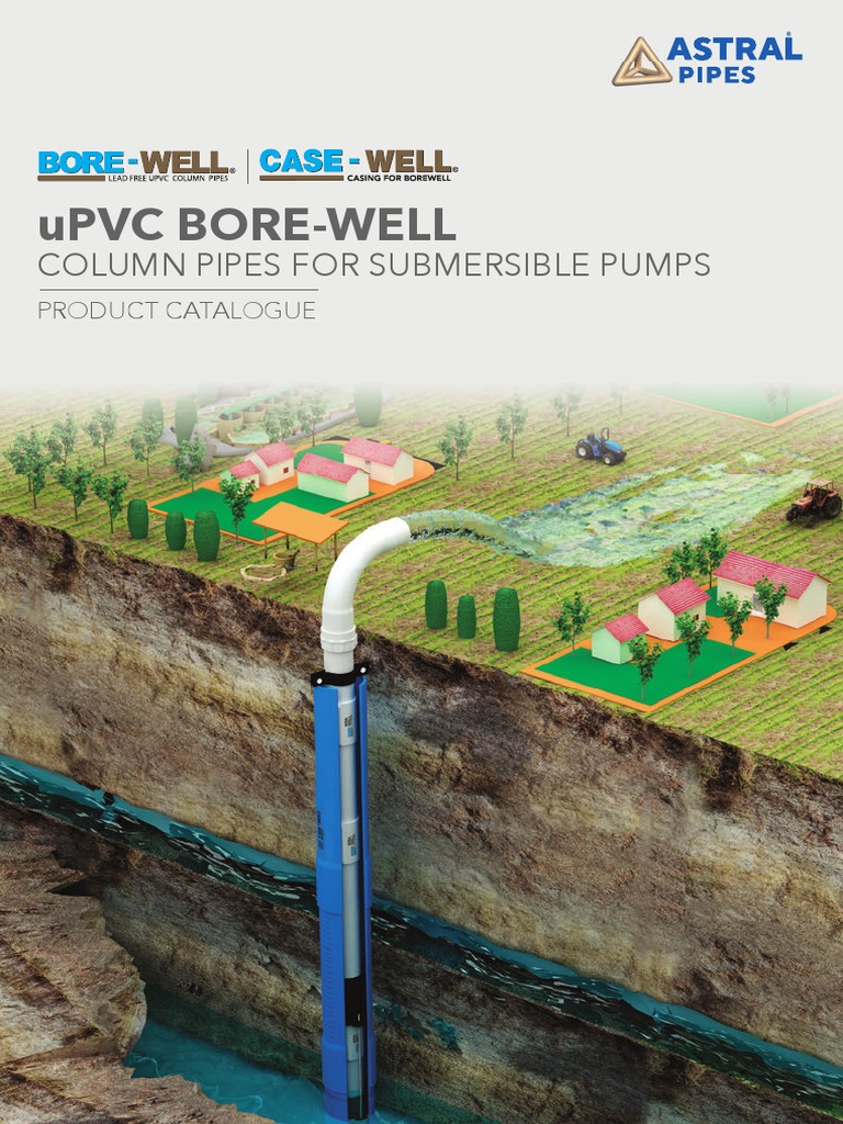 Upvc Bore-Well: Column Pipes For Submersible Pumps | PDF | Pipe (Fluid ...