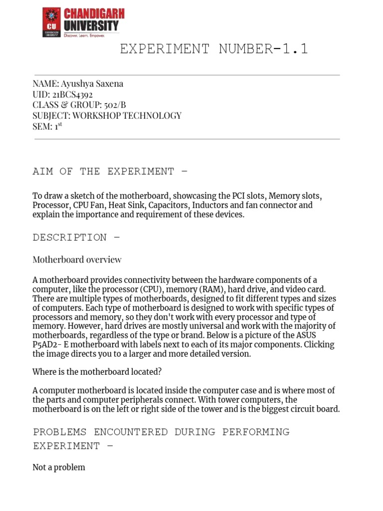 Experiment Number-1.1: Aim of The Experiment | PDF | Inductor | Central ...