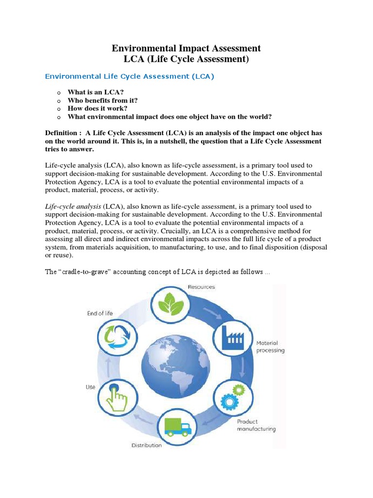 Environment Life Cycle Assessment | PDF | Life Cycle Assessment ...