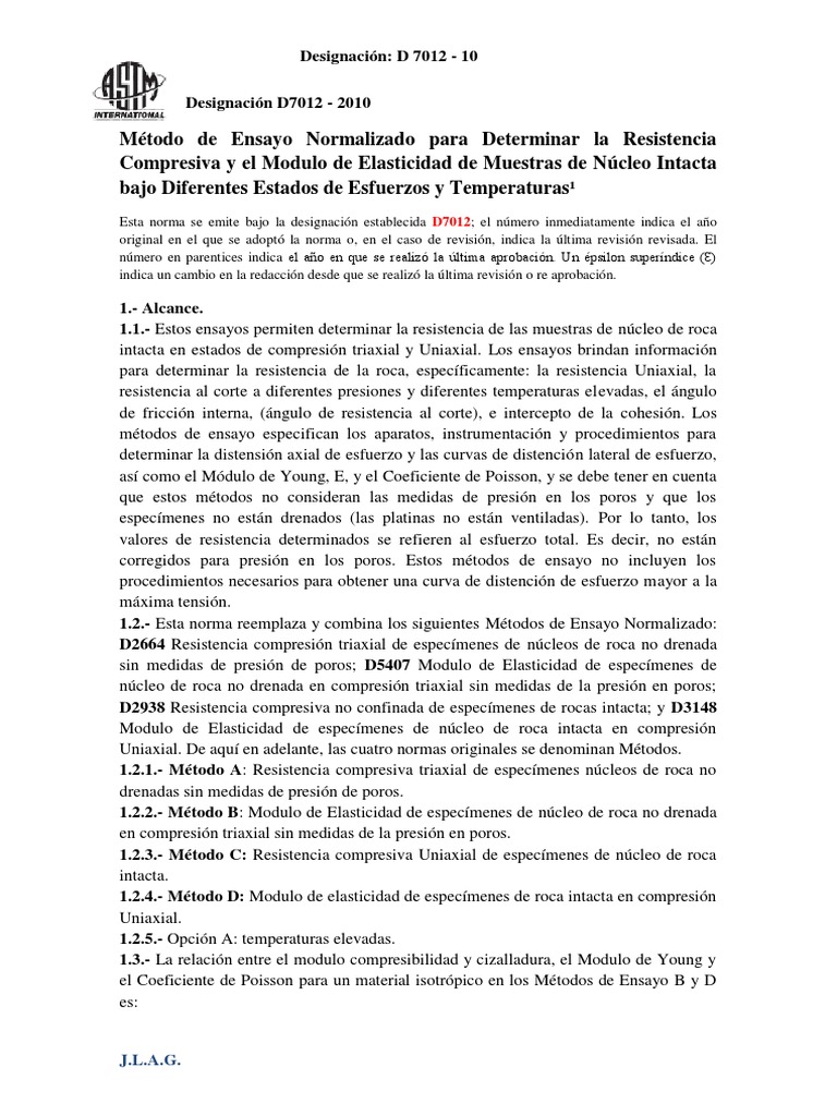 ASTM D7012 - 10 - Español | PDF | Sensor | Elasticidad (Física)