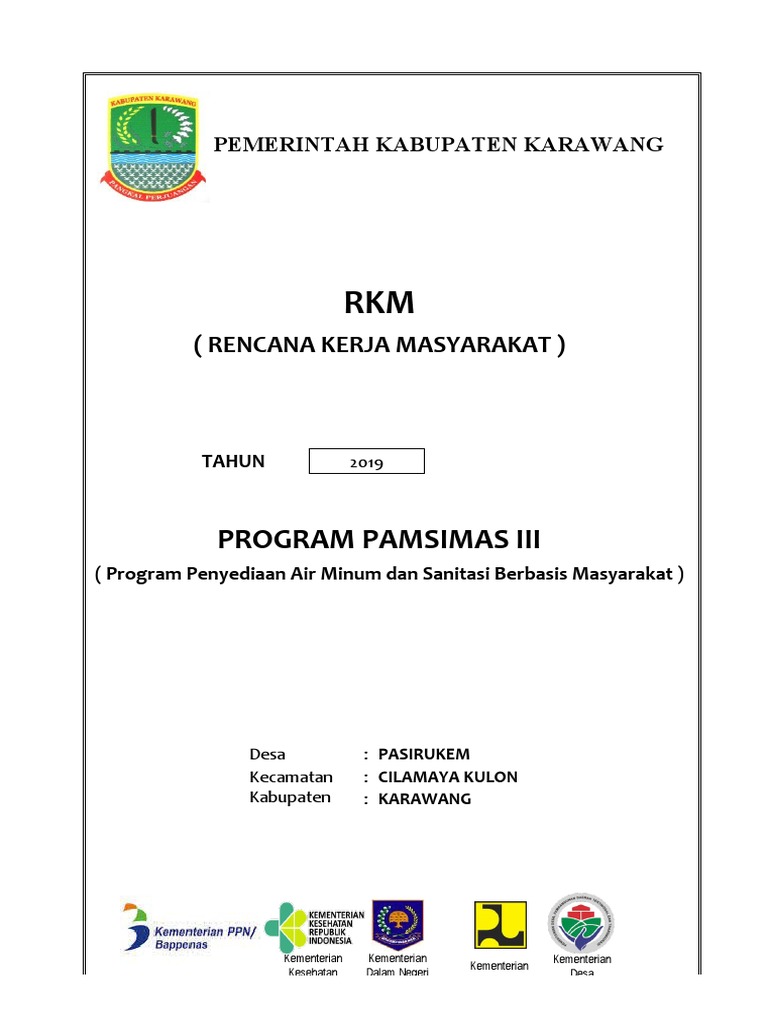 RKM Baru 2019 Pasirukem | PDF