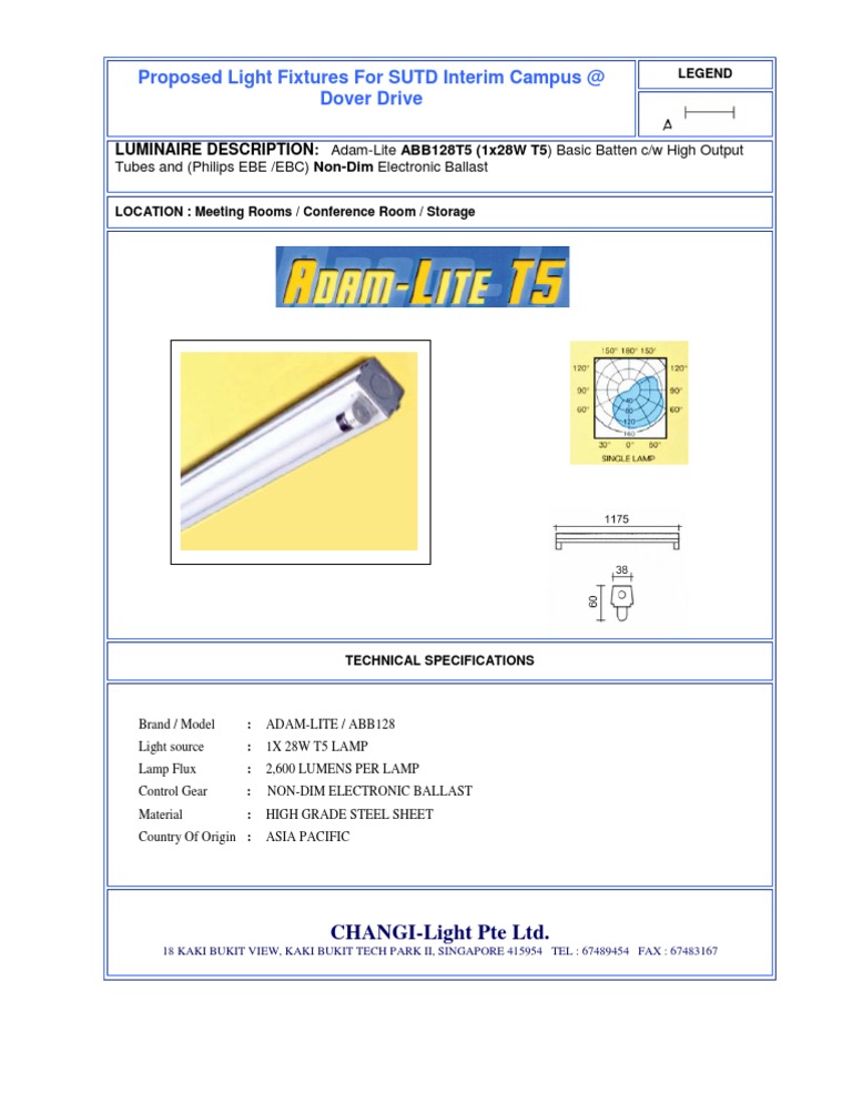 Adam-Lite T5 Batten | PDF