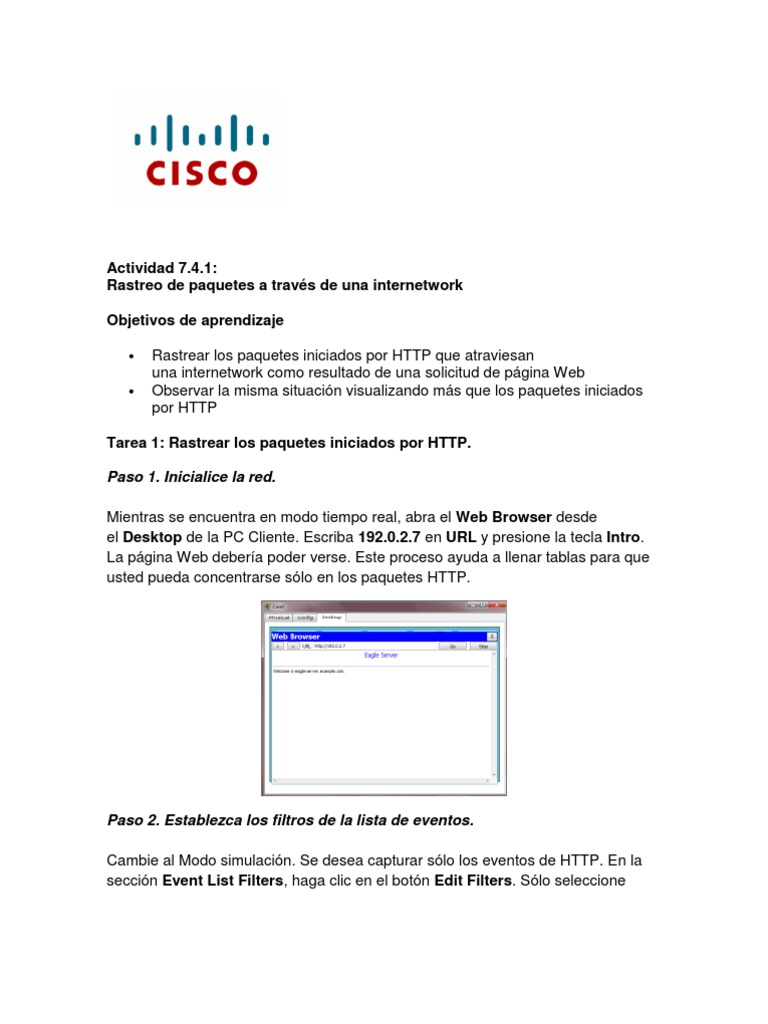 Practicas Capitulo 7 Cisco Ccna1 | PDF | Controlador de interfaz de red ...