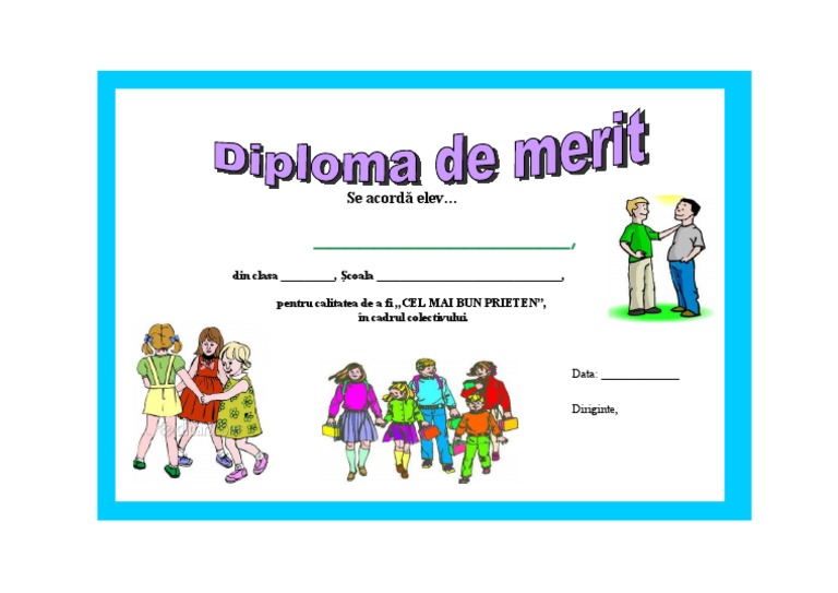 Diploma de Merit - Model | PDF