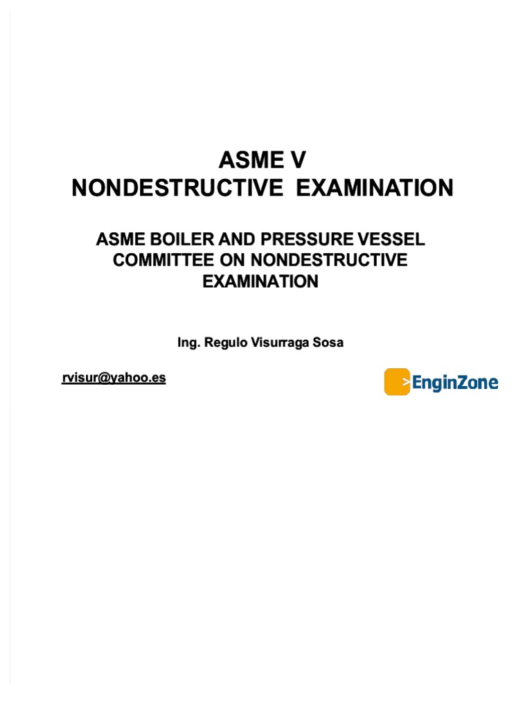 Asme V | PDF | Rayo X | Radiografía