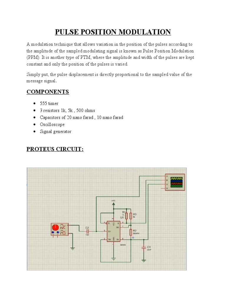 Pulse Position Modulation | PDF