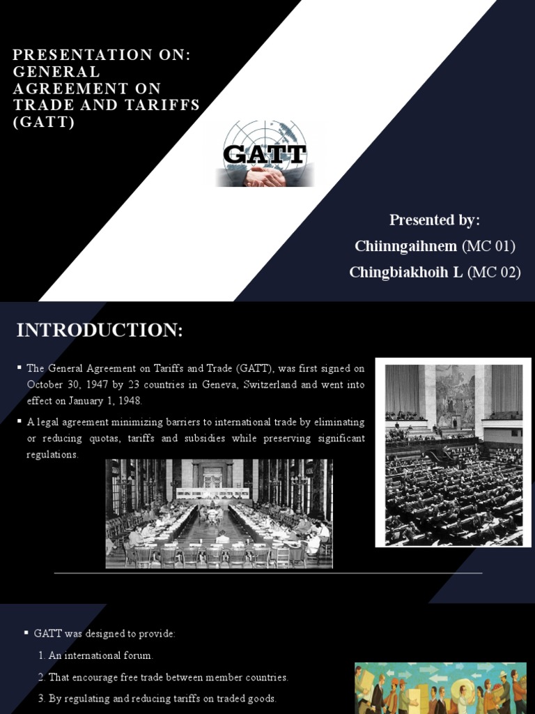 Overview of the GATT Agreement | PDF | General Agreement On Tariffs And ...