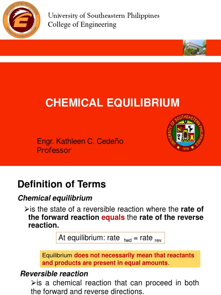 Chemical Equilibrium Fundamentals | PDF | Chemical Equilibrium | Ph