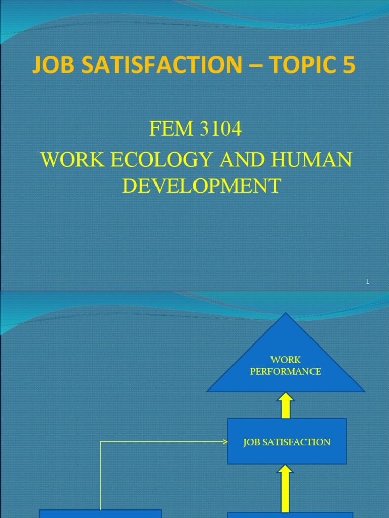 Job Satis | PDF | Job Satisfaction | Motivational