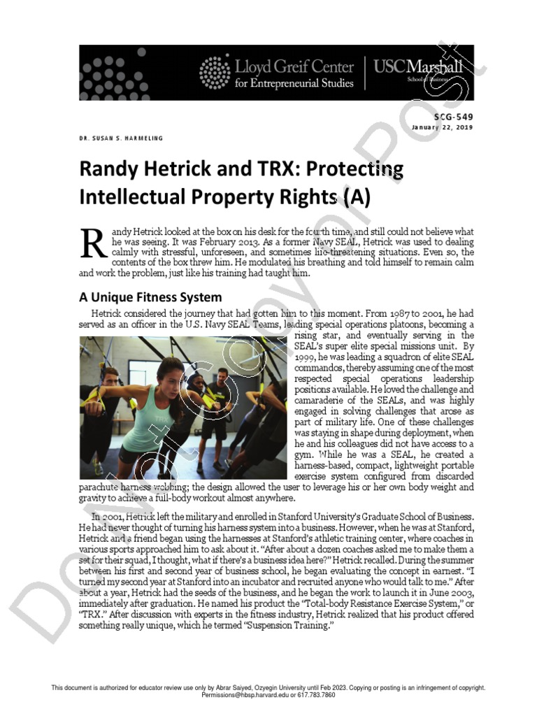 Case Study On IPR | PDF | Trademark | Intellectual Property