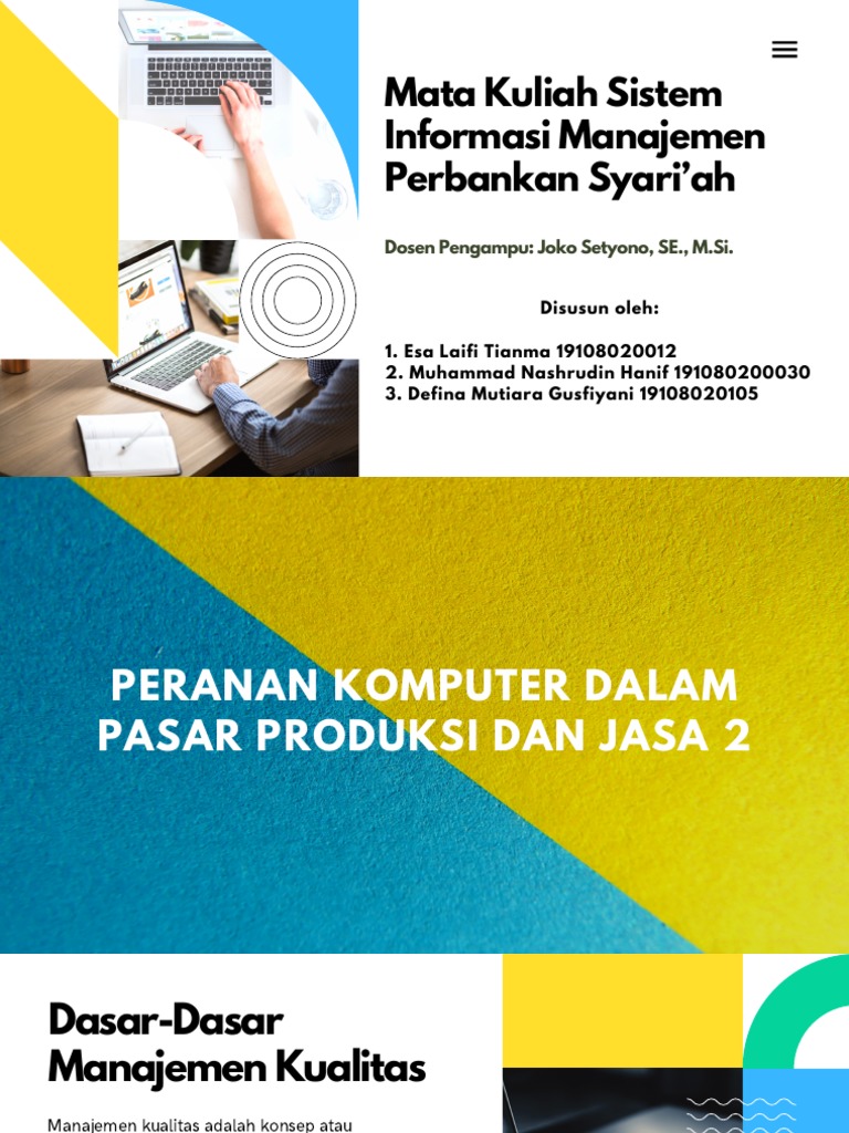 Peranan Komputer Dalam Pasar Produksi Dan Jasa 2 | PDF | Bisnis | Komputer