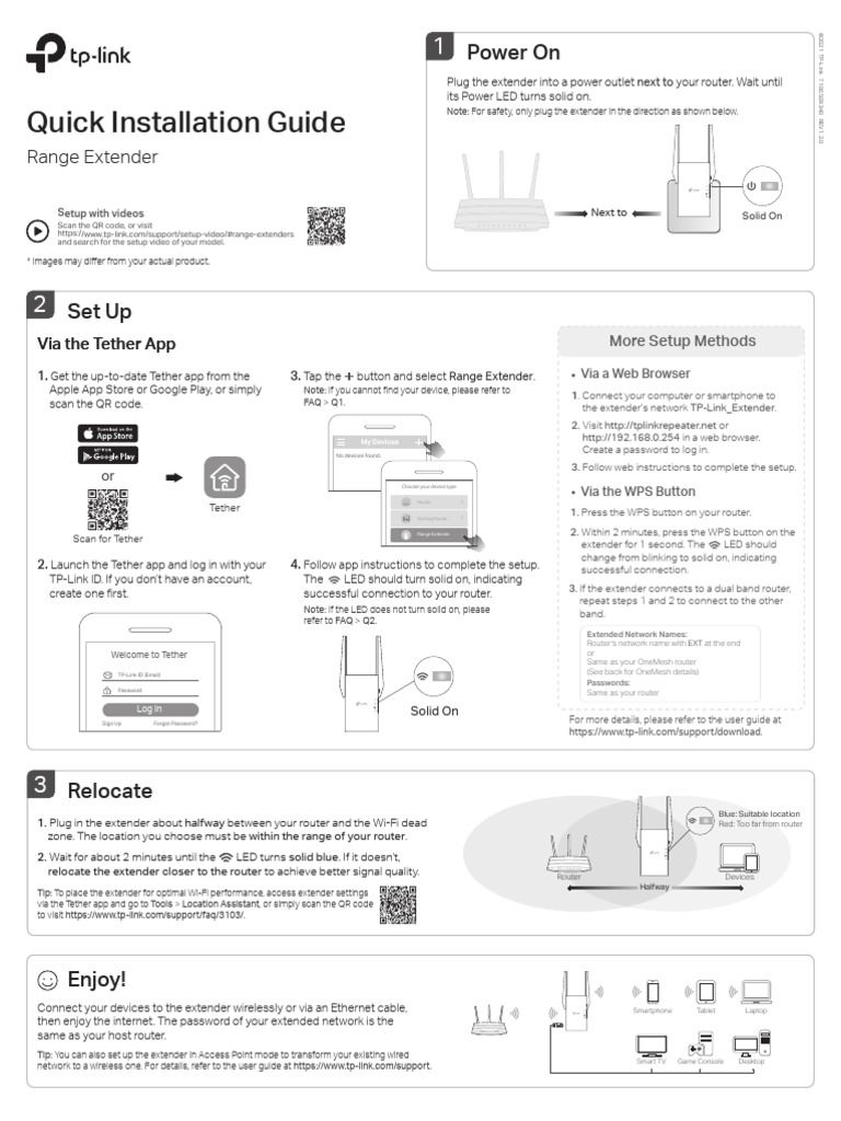 Re505x&re605x&re603x&re705x (Us) Qig V1 | PDF | Wi Fi | Computer Network