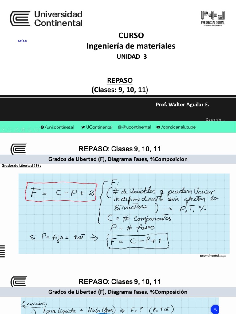 EJERCICIOS Repaso EC2 (Clase 9,10,11) | PDF | Fases de la materia | Química Física