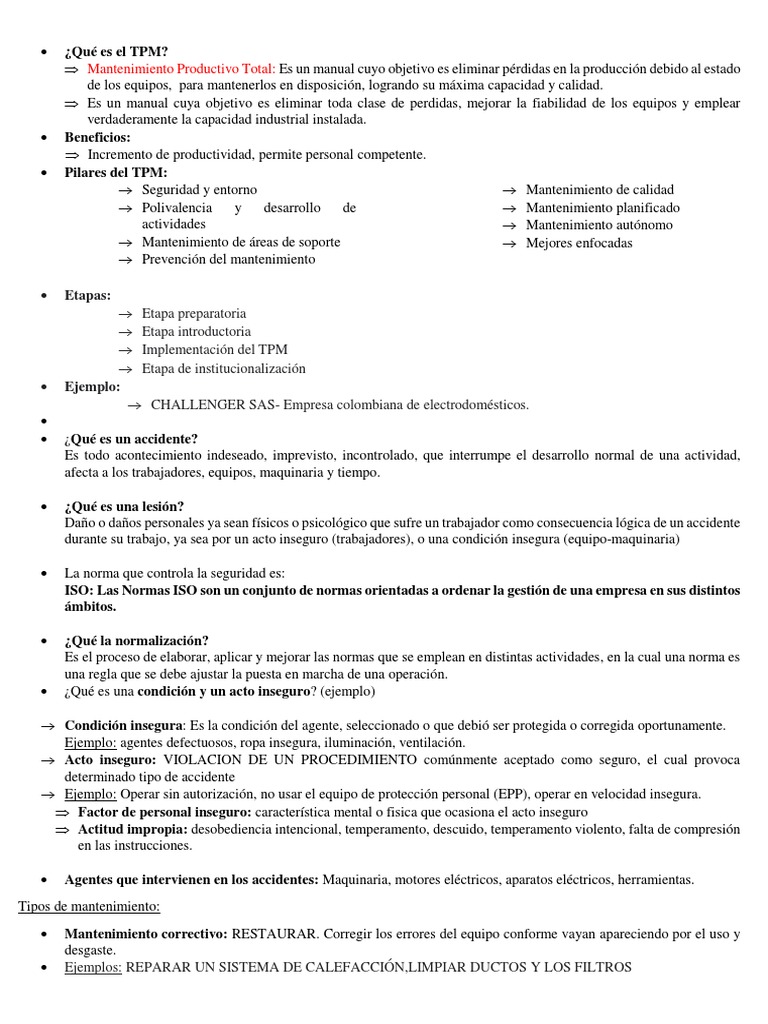 Qué Es El TPM | PDF