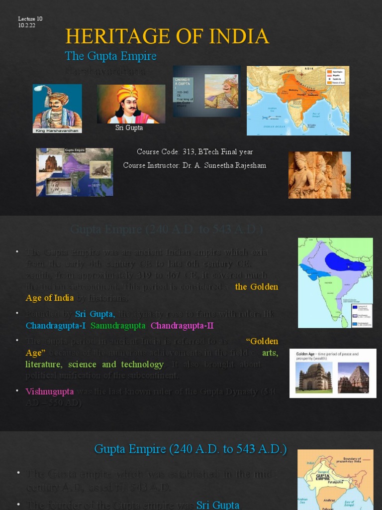 Heritage of India: The Gupta Empire | PDF | South Asia | Asia