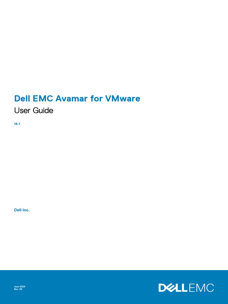 Avamar Vmware Guide | PDF | Proxy Server | Backup
