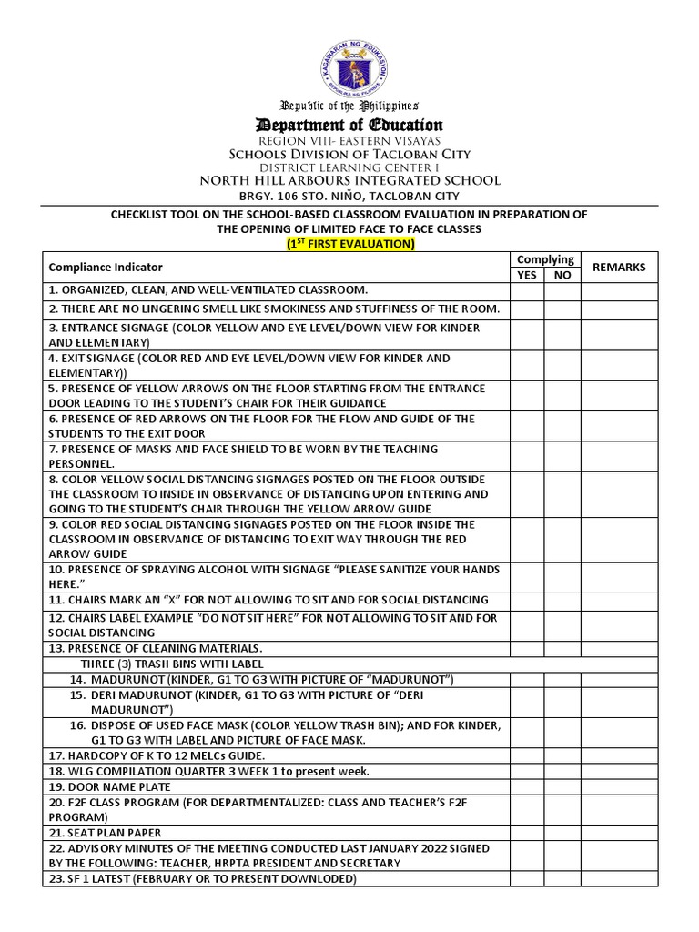 Department of Education: Brgy. 106 Sto. Niňo, Tacloban City | PDF