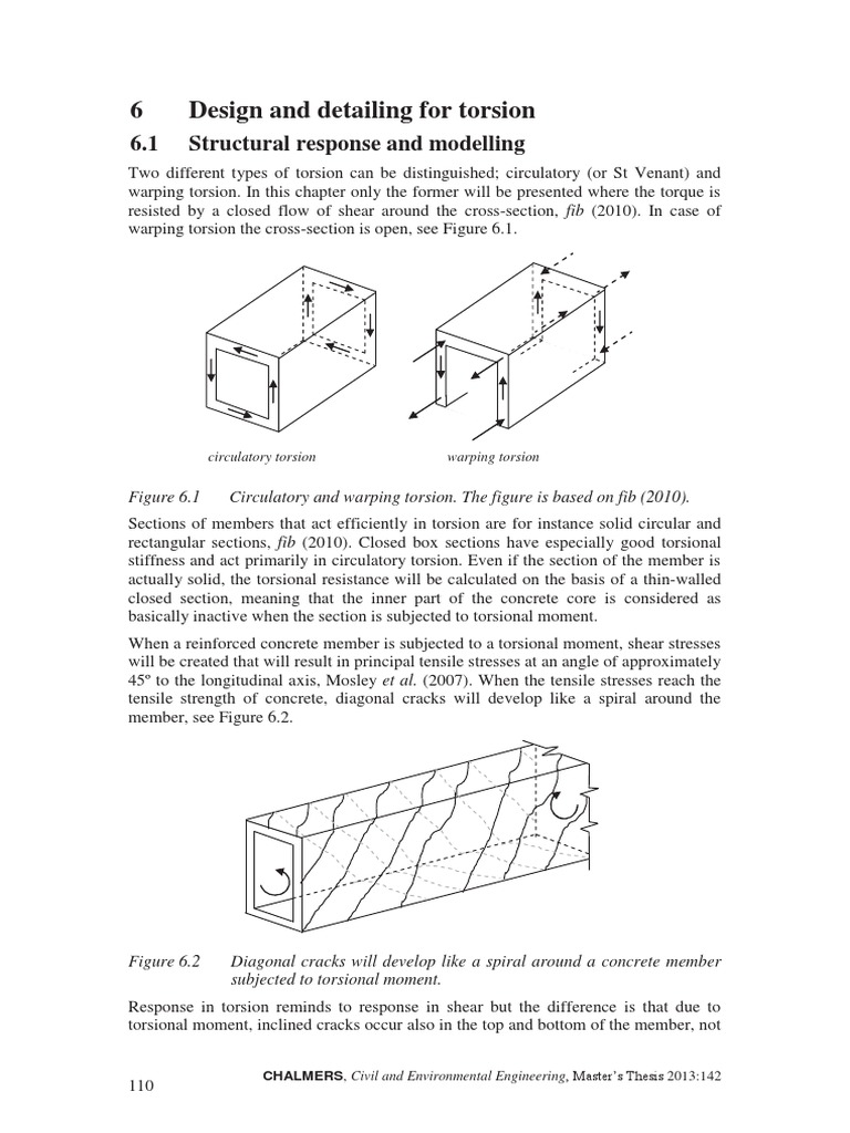Torsion Reinforcement in Concrete Design | PDF | Bending | Stress ...