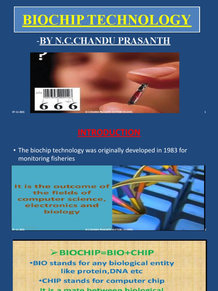 Biochip Technology | PDF