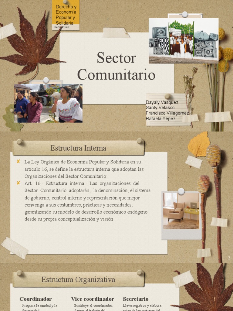 Sector Comunitario | PDF | Confederación | Ecuador