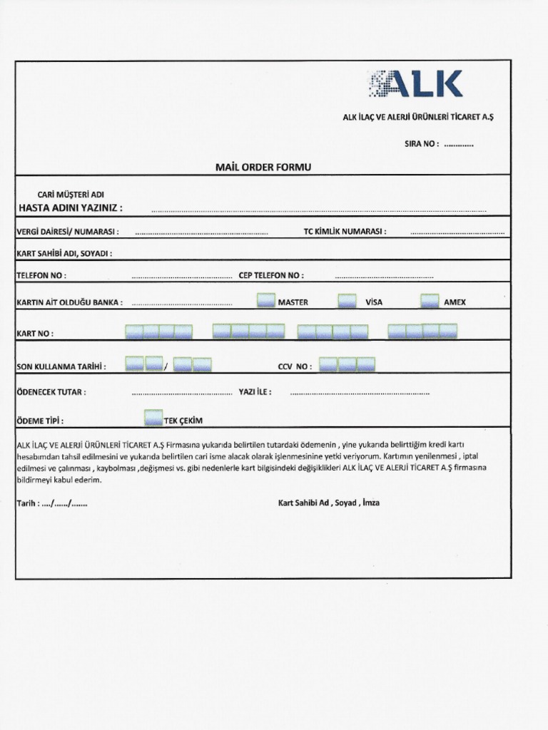 Mail Order Formu | PDF