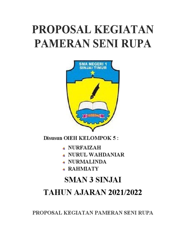 Proposal Kegiatan Pameran Seni Rupa | PDF